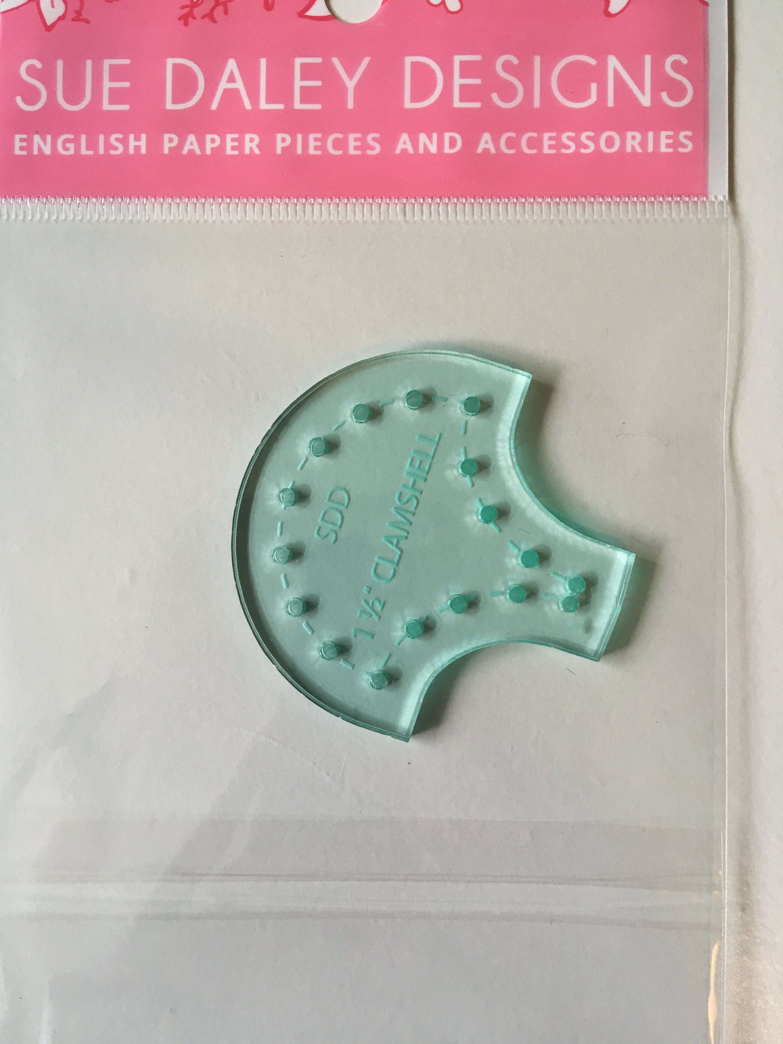 1 1/2 Inch Clamshell Template for English Paper Piecing and Sewing by ...